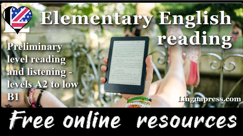 A2 Elementary English reading texts for EFL / ESL