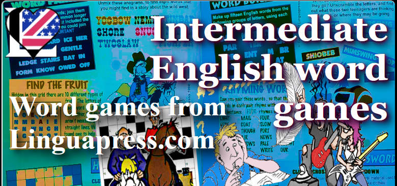 Intermediate English word games for EFL / ESL